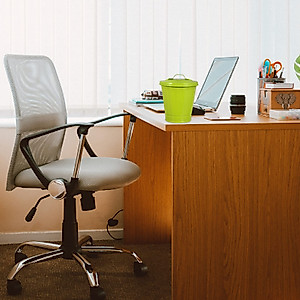 Hohopeti Creative Tabletop Trash Can Lid Lovely Waste Bin Pot Office Bedroom Bathroom Kitchen Countertop Desk Organization