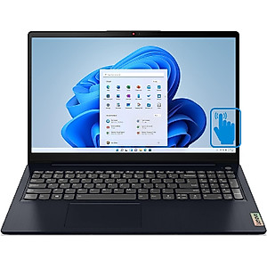 Lenovo IdeaPad 3 15.6" Touchscreen IPS FHD Abyss Blue Laptop (Intel i5-1235U, 40GB RAM, 1TB PCIe SSD, Intel Iris Xe, Backlit KYB, FP, WiFi 6, BT 5.2, Webcam, Win 11 Pro) w/Dockztorm Hub