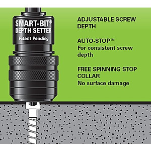 Smart-Bit Screw Depth Setting Tool