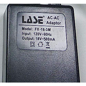 LASE Replacement Power Supply for Mackie 802-VLZ-3, 402-VLZ-3 Mixer Mini 3 Pin (FX18-3M)