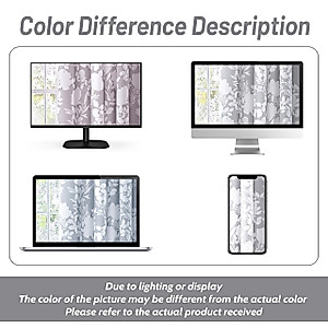 DriftAway Floral Delight Botanic Pattern Room Darkening Thermal Insulated Grommet Unlined Window Curtains Set of 2 Panels Each 52 Inch by 84 Inch Gray