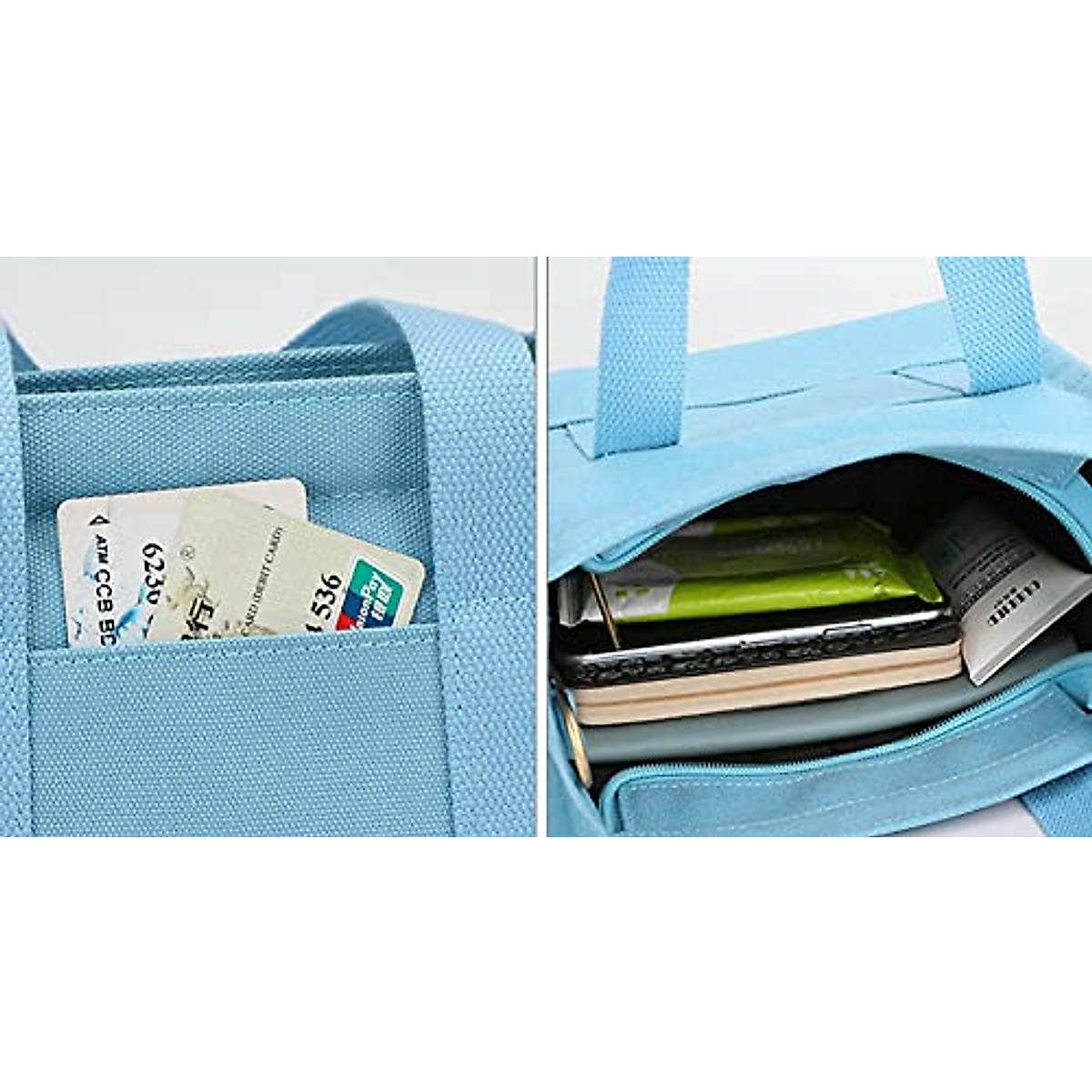 Tote Bag Women Canvas Handbag Hobo Crossbody Bag for Women Canvas Shoulder Bag Purse Mini Tote