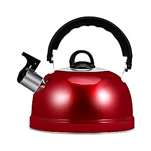 Cabilock Tea Kettle Electric 3L Stainless Steel Tea Kettle Whistling Kettle Sound Water Kettle Stovetop Teapot Boiling Kettle Water Boiler for Gas Stove Stovetop Pour Over Coffee Kettle