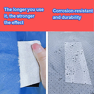 WENSSKKU RV Awning Repair Tape,Repair Tape for Tarp,Outdoor Repair Tape for Canvas,Tent, Boat Covers,Sail Tape,Tear Repair Patch Kit,UVproof Outdoor Repair Tape Heavy Duty,Waterproof,Black