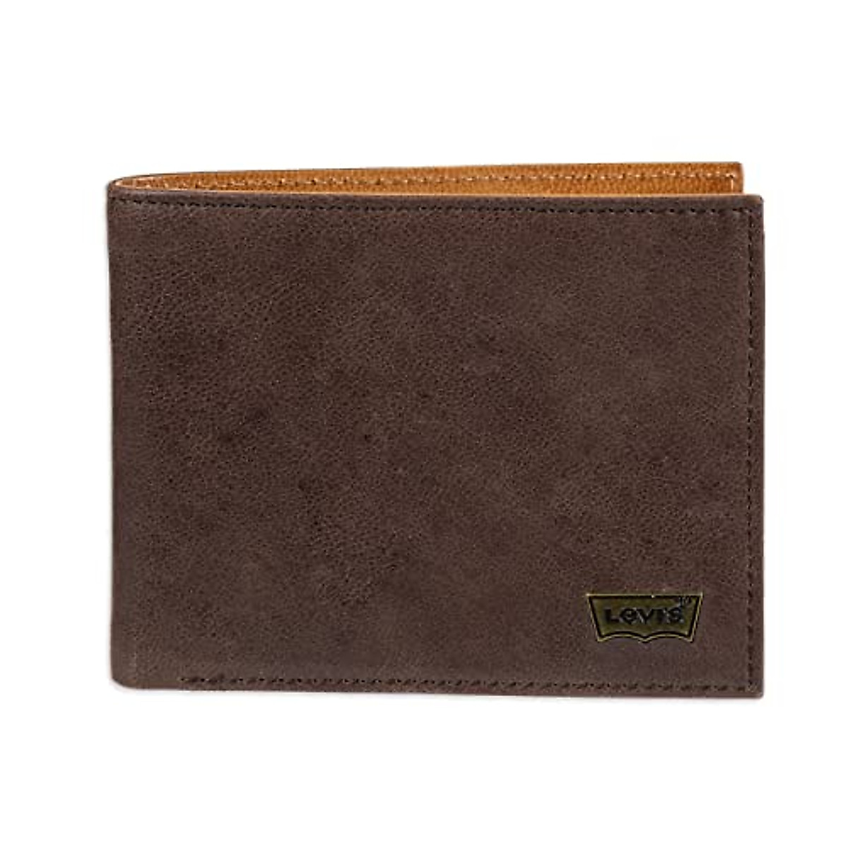 Levi's Men's RFID Blocking Passcase Wallet, Deep Brown, One Size