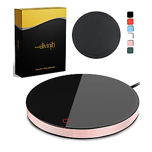 DiviniTi Coffee Mug Warmer for Desk - Electric Cup Warmer for Desk - 2-Setting Coffee Cup Warmer for Coffee - Safe, Easy-to-Use Mug Warmer Coffee Warmer for Desk Heated Coffee Mug (NO Mug Included)