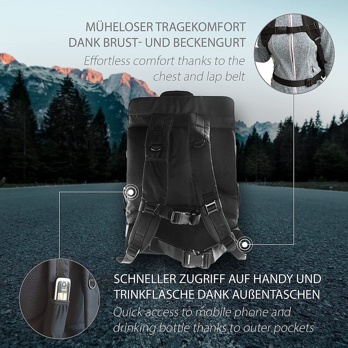 mc-cases Backpack for DJI Mavic 2 Pro or Zoom/Enterprise - Standard & Smart Controller Extremely Comfortable - Lots of Space…