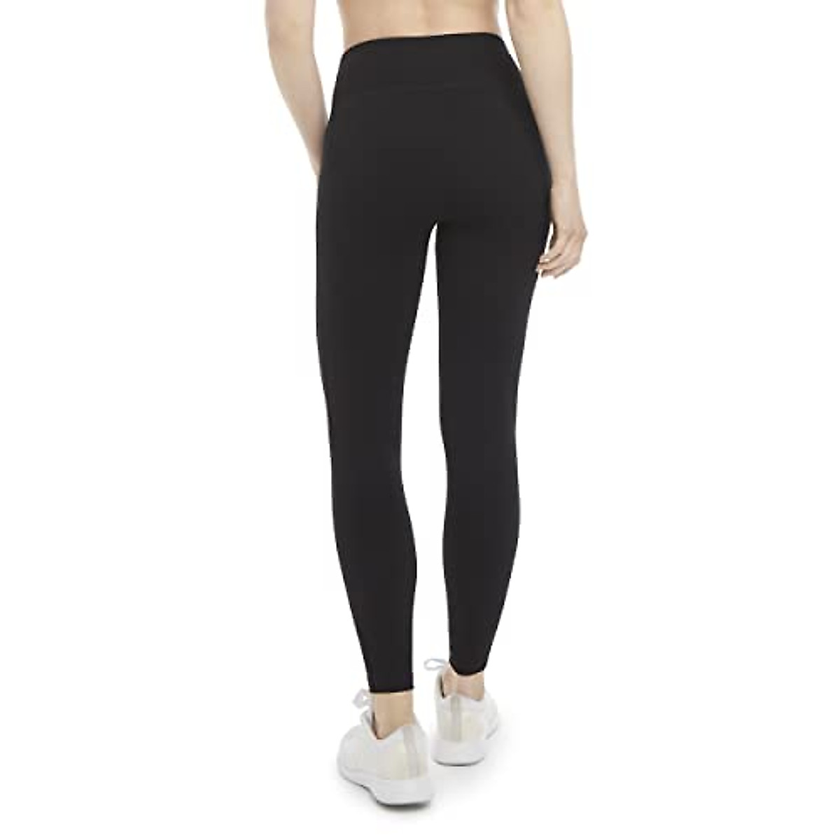 Juicy Couture Women's Essential High Waisted Cotton Legging, Deep Black, Medium