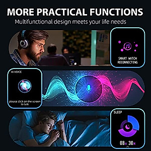 Hemisol Military Smart Watches for Men,5ATM Waterproof Outdoor Fitness Tracker with Bluetooth Call(Answer/Make Calls),1.8" Smart Watch with Sleep Monitor for Android iPhone