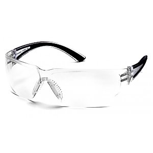 Pyramex SB3610S Cortez Safety Glasses Black Temples with Clear Lens (12 Pair) by Pyramex