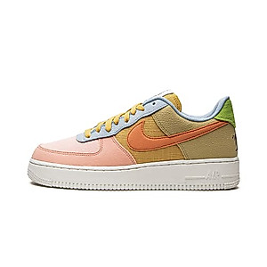 Nike Men's Air Force 1 Shoe, Sanded Gold/Hot Curry-wheat Gr, 9