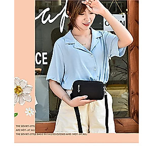 Cell Phone Crossbody Bag Small Wrist Pouch Purse for Google Pixel 6 5 4a 5G 4 XL 3a 3XL, iPhone 13 12 Pro Max, iPhone 11 Pro Max X XR, XS Max, OnePlus 9, 8 8T Nord, BLU G90 G5 G6 (Black)