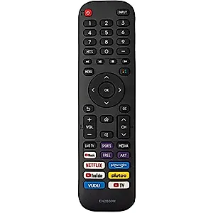 Replacement for Hisense-TV-Remote, EN2B30H Remote Compatible with All Hisense 4K LED HD UHD VIDAA Smart TVs