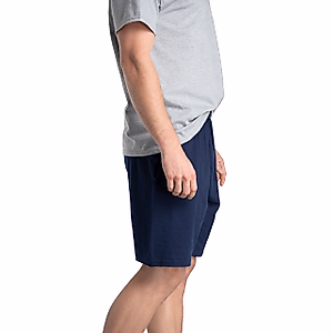 Fruit of the Loom Men's Eversoft Cotton Shorts with Pockets (S-4xl), 2 Pack-Navy