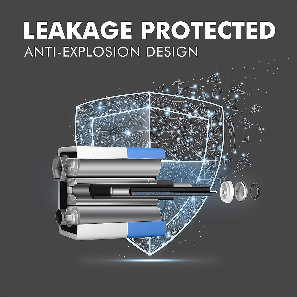 Voniko - Alkaline 9V Battery 2 Pack &Double A Batteries -12 Pack- Ultra Long Lasting