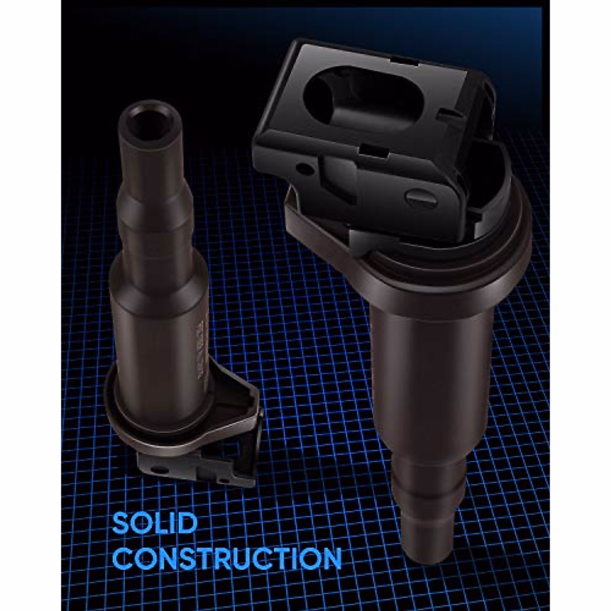 POCYBER Ignition Coils Pack Set of 6 for BMW, Replaces OE# 0221504470 00044 Fits BMW 325i 335i 328i 525i 530i 330i 650i X3 X5 M3 M5 M6 Z3 Z4 Mini More