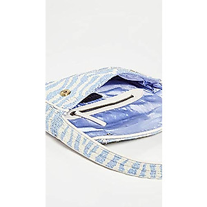 STAUD Women's Tommy Bag, Light Blue/Cream, One Size