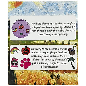 TOYORK Decoration Charms for Bogg Bag Accessories Charms,MOMLIFE Bag Charms for Beach Tote Bag Rubber Beach Bag Accessories