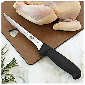Victorinox Fibrox Pro 6-inch Boning Knife with Flexible Blade, Black
