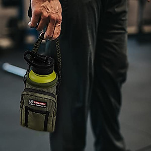 NATURE PIONEOR Insulated Water Bottles with Straw - 32oz Stainless Steel Vacuum Bottle with Holder/Carrier/Sleeve - Reusable 18/8 Food Grade Thermos Water Jug