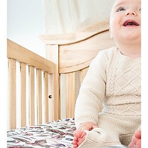 Wilder Twill Fitted Crib Sheet: Forest Berry Forage: 100% Natural Cotton Crib Sheets, Wild Nature, Soft and Breathable, Boys, Girls, Baby, Neutral, Easy Machine Washable, Forest Theme