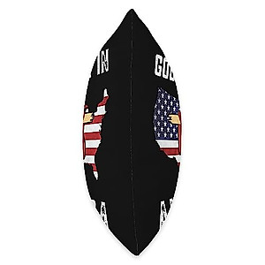 Time to Put God Back in America USA Map Flag Cross Throw Pillow, 16x16, Multicolor