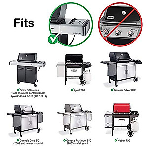 Utheer 22.5 inch 7537 Flavor Bars for Weber Spirit 300 Series E-310 E-320 S-310 S-320 with Side Controls, Spirit 700, Genesis Silver Gold Platinum B/C, Weber 900 Gas Grills, for Weber 7536 65903 7537
