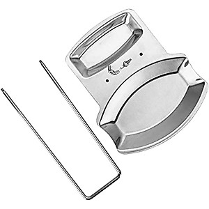 Lid and Spoon Rest Shelf,304 Stainless Steel Pan Pot Cover Lid Rack Stand Organizer,ZYLONE Pan Lid Organizer Storage Soup Spoon Rests Utensils Kitchen Tool