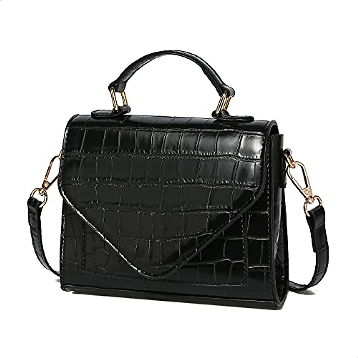CATMICOO Croc Mini Purses for Women Trendy Small Handbags