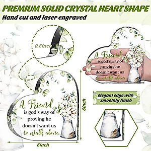 Christian Gifts for Friends Women Religious Gifts Birthday Friendship Gifts for Friend Inspirational Friend Gifts for Women Friend Glass Crystal Table Centerpieces Decor (Kapok Style)