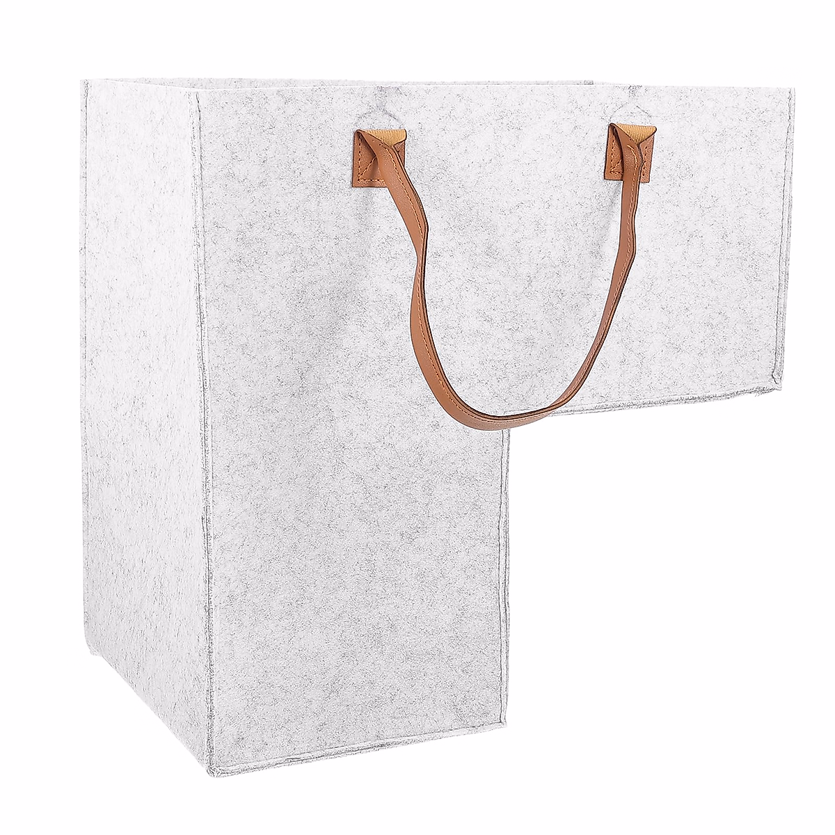 Cabilock Stair Baskets, Stair Step Storage Organizer Staircase Basket Laundry Basket Dirty Clothes Basket Toy Baskets for Laundry Clothes Hampers Containers Light Grey