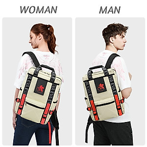FIREFIRST Evangelion Travel Laptop Backpack,Ruck Sack With Symbol Tag，Water Resistant College School Daypack