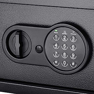 Barska Digital Keypad Home & Office Steel Security Safe Lock Box with Deadbolts - 1.2 Cu Ft Standard