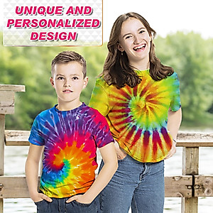 PATIFEED Tie Dye Kit - Tie Dye Kits for Kids with 4Oz Bottles 26 Vibrant Colours, Permanent Non-Toxic Tye Dye Kit for Large Groups, Tie Dye Party Supplies(Dye up to 45 Project)