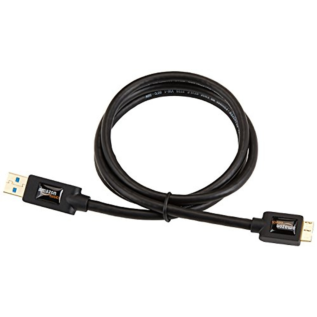 Amazon Basics USB 3.0 Cable - A-Male to Micro-B - 3 Feet (0.9 Meters), Black, Printer
