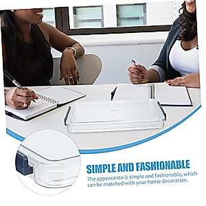 Didiseaon A4 File Organizer Board Game Storage Multifunctional Desk Organizer Plastic Desk Shelf Document Holder Case Clear File Case Desktop File Case Cosmetic Storage Box The Pet Student