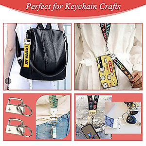 120 Pieces 1" Key Fob Hardware with 1 Key Fob Pliers Set Includeds 4 Colors Key Chain Hardware for Wrist Strap, Key Chain, Lanyard Keychain Making Hardware Supplies