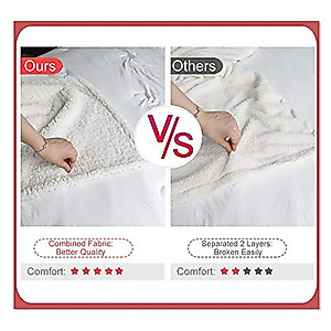 Sleepwish Pinecone Blanket Misty Landscape Sherpa Plush Fleece Throw Blanket for Couch, Sofa, Bed, Couch, Office Lap Hipster Tree Vintage Lightweight Blankets Throw(50"x60")