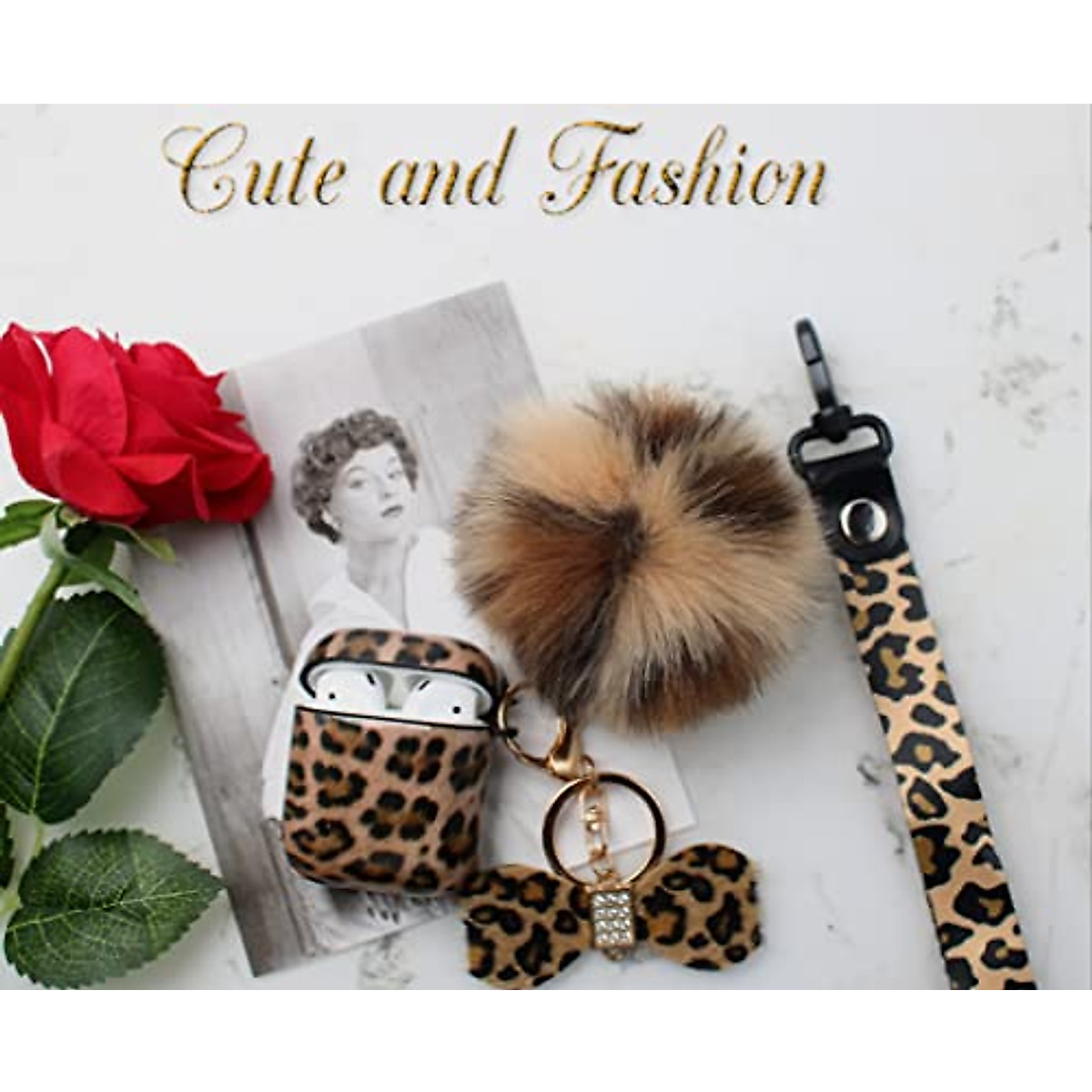 Redx1 Airpod Case Compatible with AirPods 2/1,Airpods Protective Soft Case Cover,Airpod Case for Women Girls Teen, (Heart Printt2)