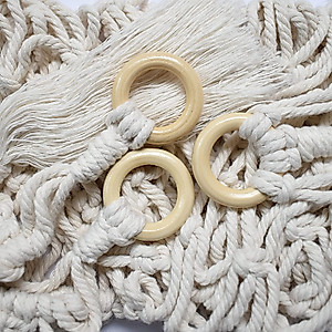 Treezea Stuffed Animal Hammock Macrame with Star Light- Boho Toy Hammock - Stuff Animal Organizer Corner Storage Hanging Fringe - Stuffed Animal Holder Net Tassels for Nursery Décor