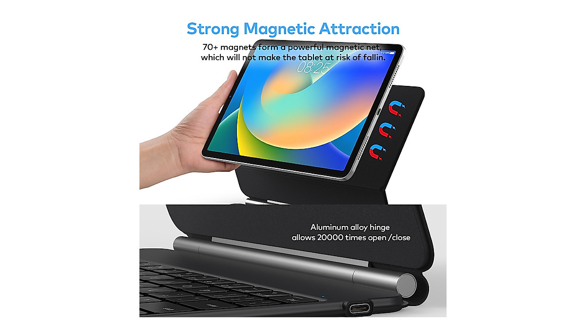 iPad 10th Gen Keyboard Case with Trackpad & Stand