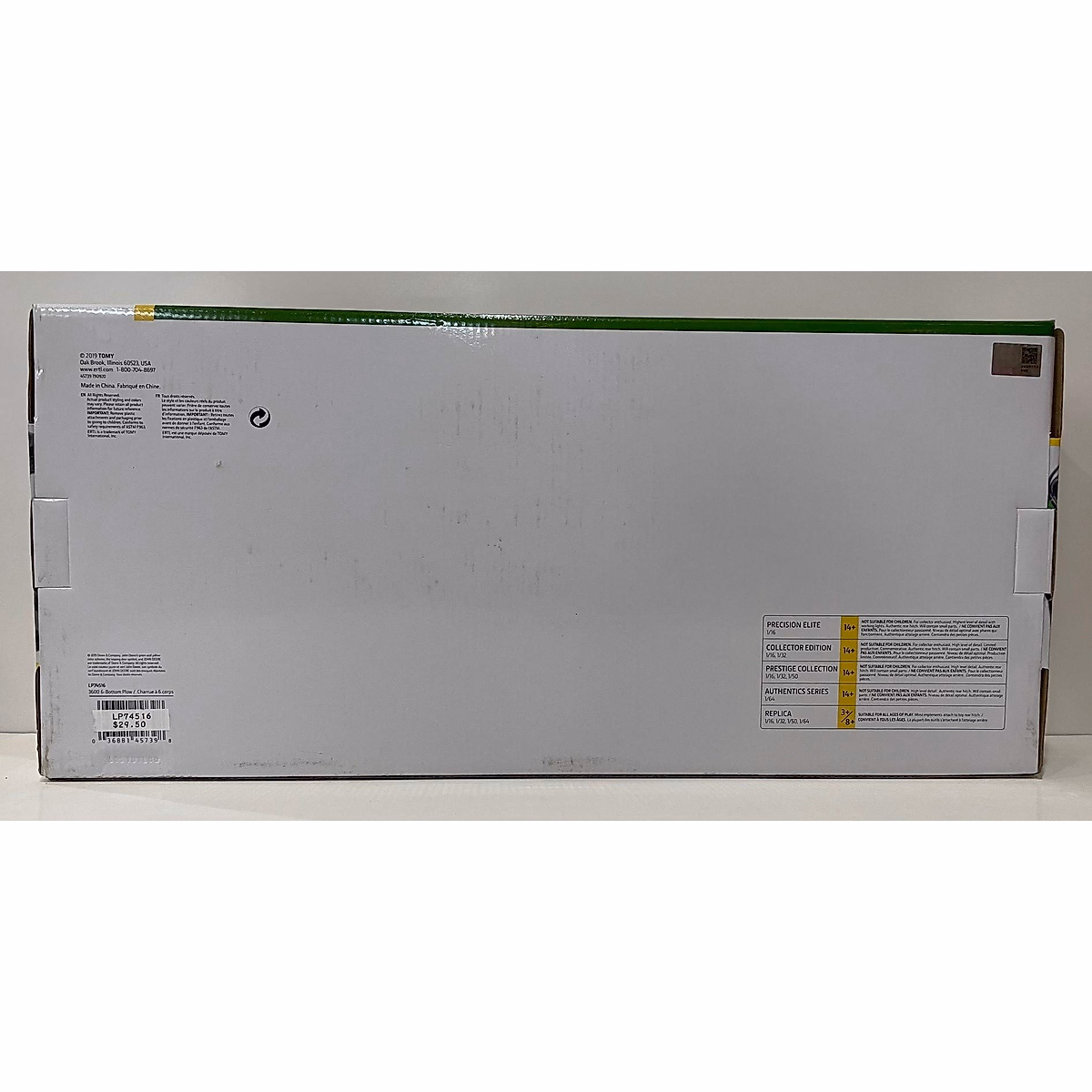 John Deere 1/16 3600 Six Bottom Plow Toy - LP74516