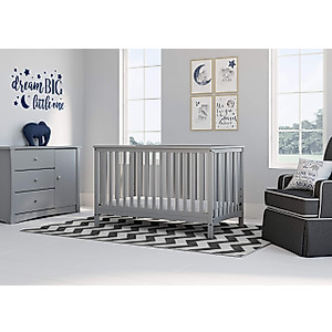 Storkcraft Hillcrest 4-in-1 Convertible Crib (Black) - Converts to Daybed, Toddler Bed, and Full-Size Bed, Fits Standard Full-Size Crib Mattress, Adjustable Mattress Support Base