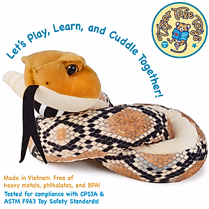 VIAHART Rambo The Rattlesnake - 4.5 Foot Long Stuffed Animal Plush Snake - by TigerHart Toys