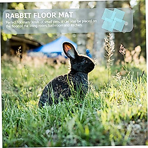 Mipcase 8 Pcs Rabbit Mats Bunny Cages for Rabbits Outdoor Outdoor+mat Outdoor Floor Mat Pet Cage Pads Chinchilla Cage Small Pet Bunny Rabbit Cage Mat Animal Cage Hole Mats Bunny Cage Pads