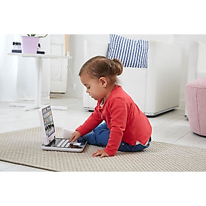 Kidz Delight Infini fun My First 2-in-1 Bilingual Tablet, English & Spanish Interactive Learning Toy for Ages 2+, Detachable Keyboard, Learn Alphabet, Numbers, Colors, Shapes, Plug & Play Realistic