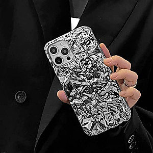 Shinymore iPhone 13 Pro Max Glitter Case, Fashion Bling Glitter Silver Cute Soft Silicone Tin Foil 3D Pleats Women Girls Shockproof Soft Case Cover for iPhone 13 Pro Max