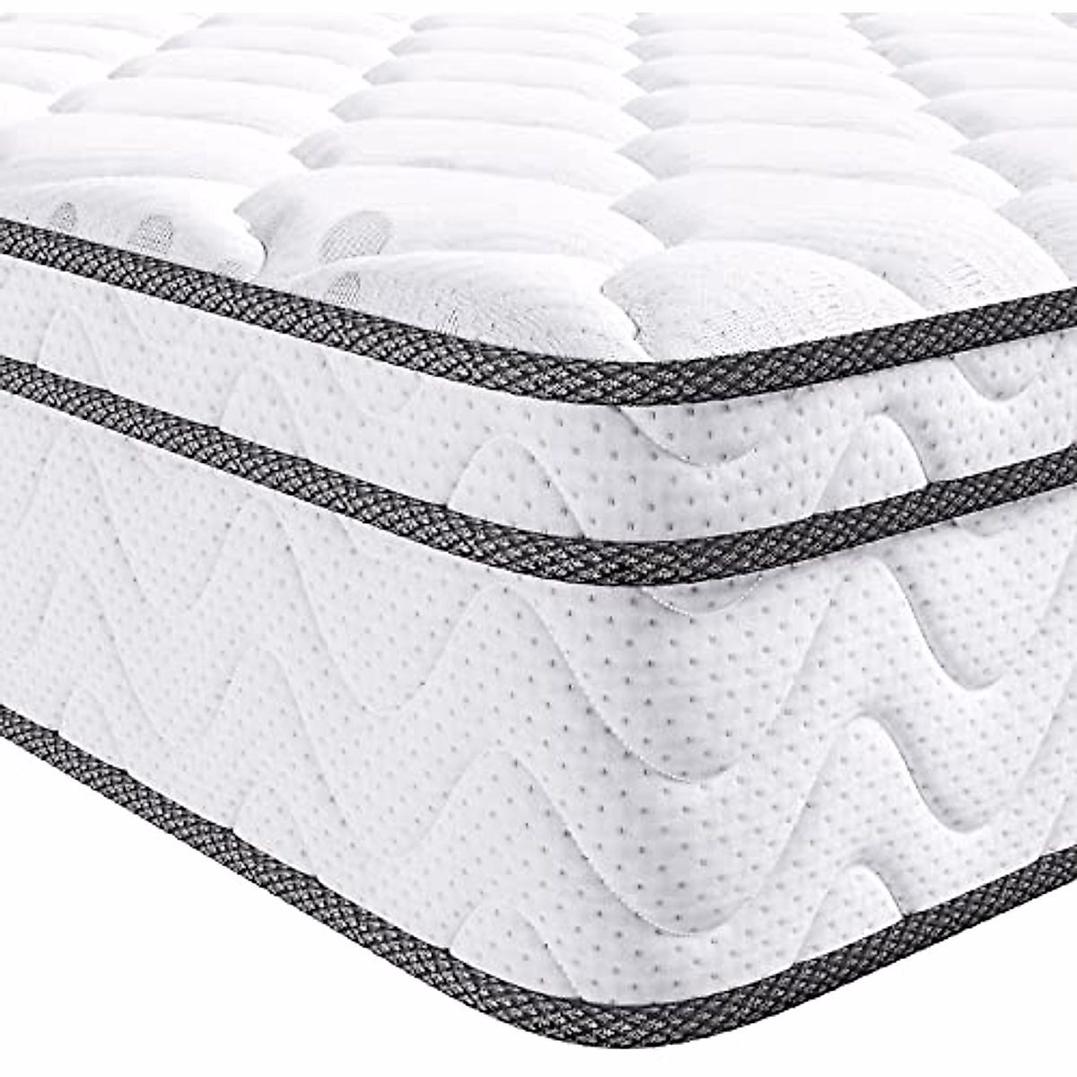 Vesgantti King Size Mattress, 12 Inch Hybrid King Mattress in a Box, Gel Memory Foam and Pocket Coils Innerpring Mattresses with Ergonomic Design, Medium Plush Feel,76"*80"*12"
