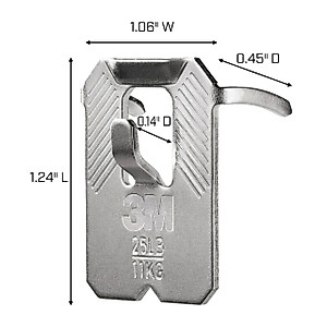 3M CLAW 25 lb. Drywall Picture Hanger with Spot Markers, Heavyweight Hanging Solution for Room Decor and Office Decor, Including Mirrors or Large Art – 4 Pack