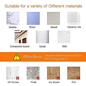 OOTSR 2cm Adhesive Ceiling Hook Small Disc Hanging Hook with 2.5cm Binding Rings, Sticky Disc Powerful Poster Holder Ceiling Suspension and Wall Hooks Strong Tape Ceiling Flagpole Set